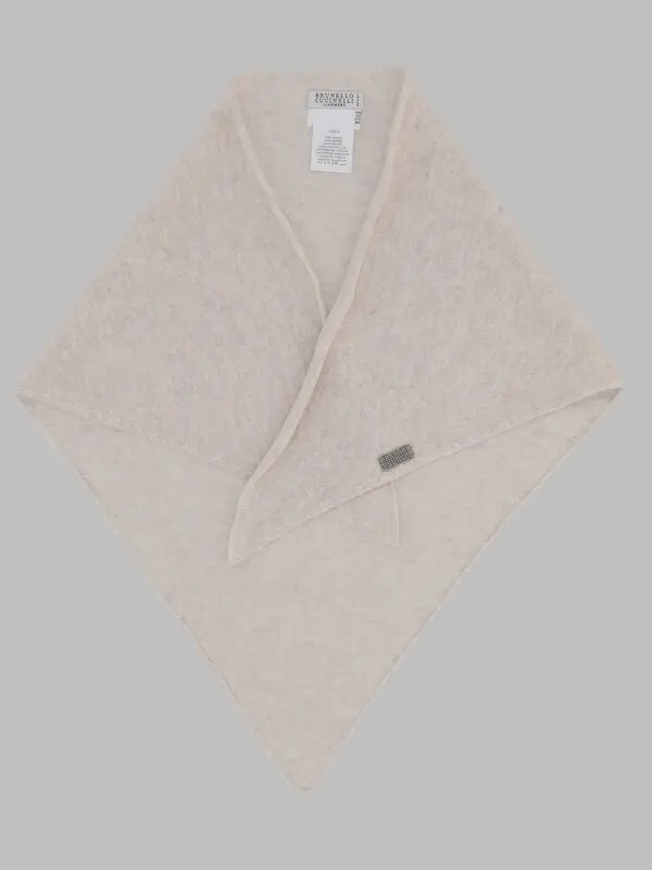 Brunello Cucinelli Foulard In Cashmere Con Monile