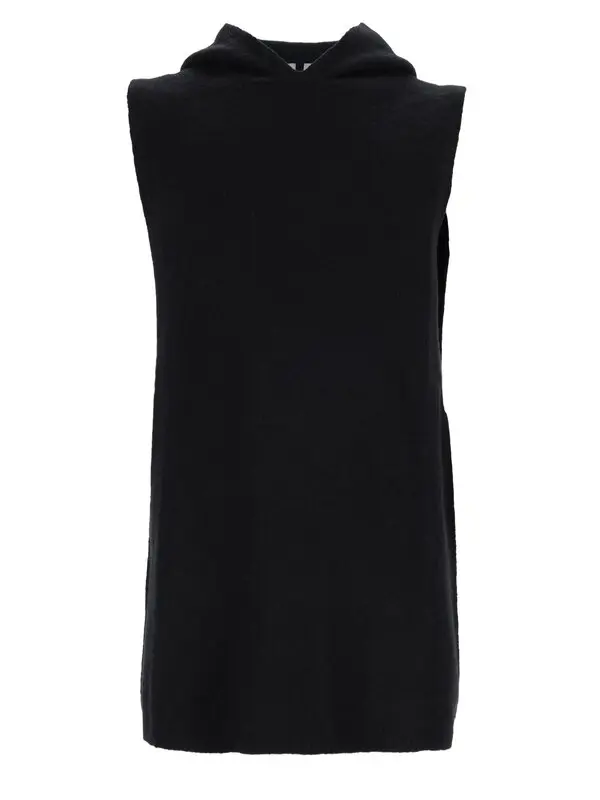 Rick Owens Top Smanicato In Maglia Di Cashmere