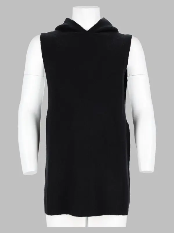 Rick Owens Top Smanicato In Maglia Di Cashmere