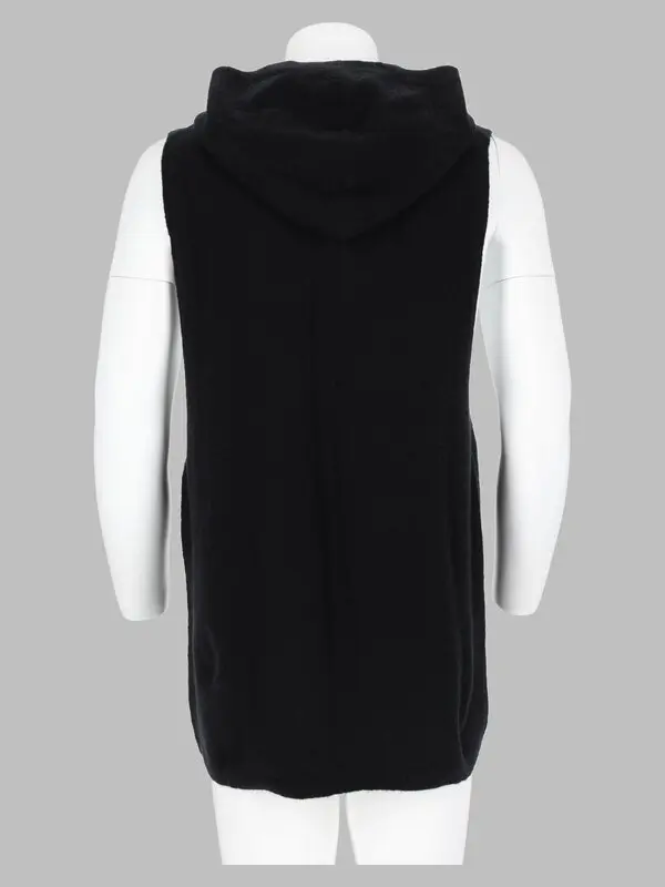 Rick Owens Top Smanicato In Maglia Di Cashmere