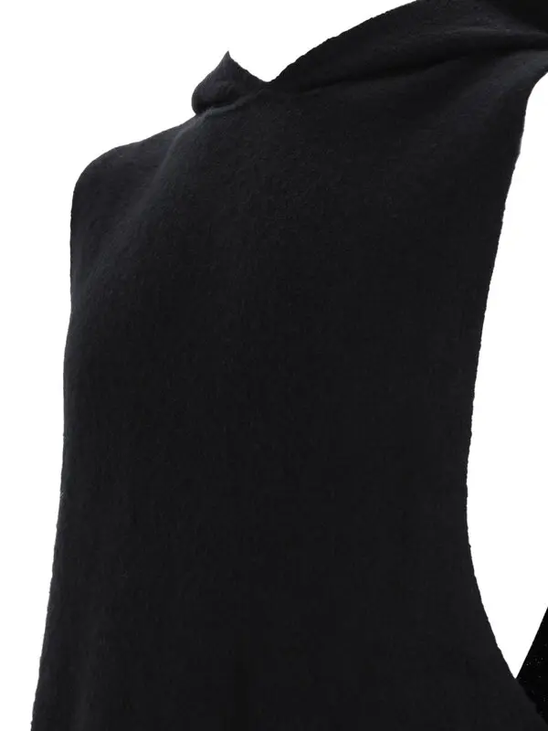 Rick Owens Top Smanicato In Maglia Di Cashmere