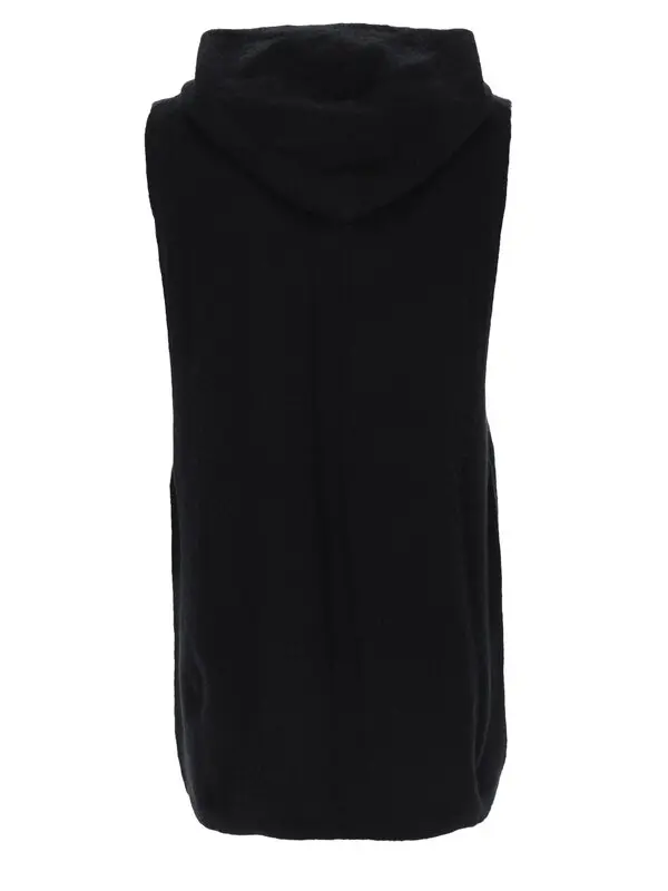 Rick Owens Top Smanicato In Maglia Di Cashmere