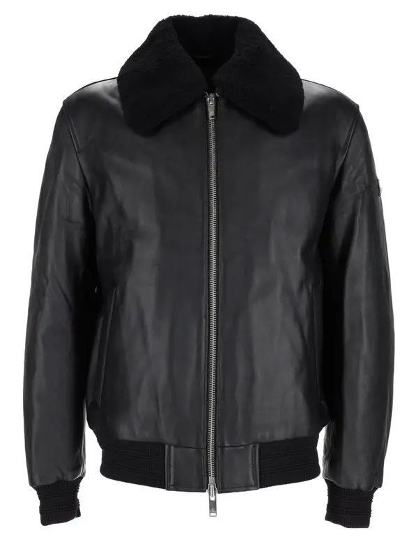 Moose Knuckles Bomber "toba" In Pelle