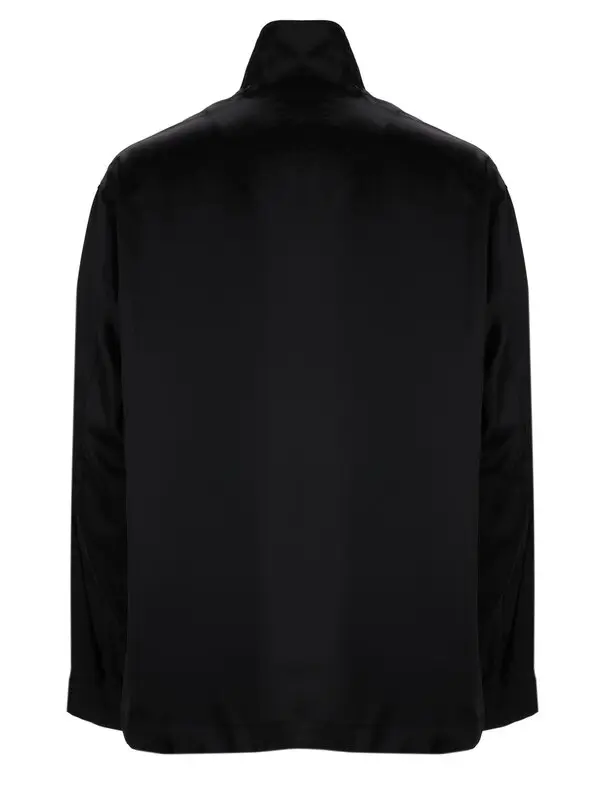 Y3 Giacca Sportiva In Raso - Black