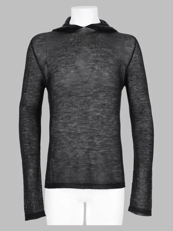 Rick Owens T-shirt Trasparente Con Cappuccio