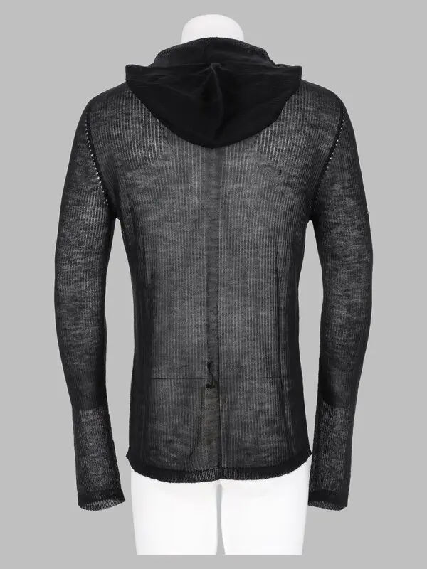 Rick Owens T-shirt Trasparente Con Cappuccio