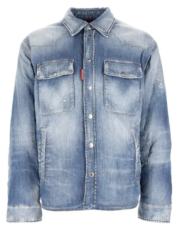 Dsquared2 Camicia In "medium Perfecto Puffy