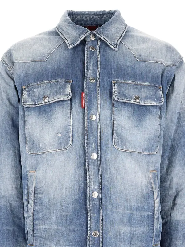 Dsquared2 Camicia In "medium Perfecto Puffy
