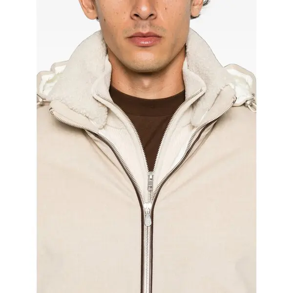 Brunello Cucinelli Neutrals Jackets Hooded Jackets
