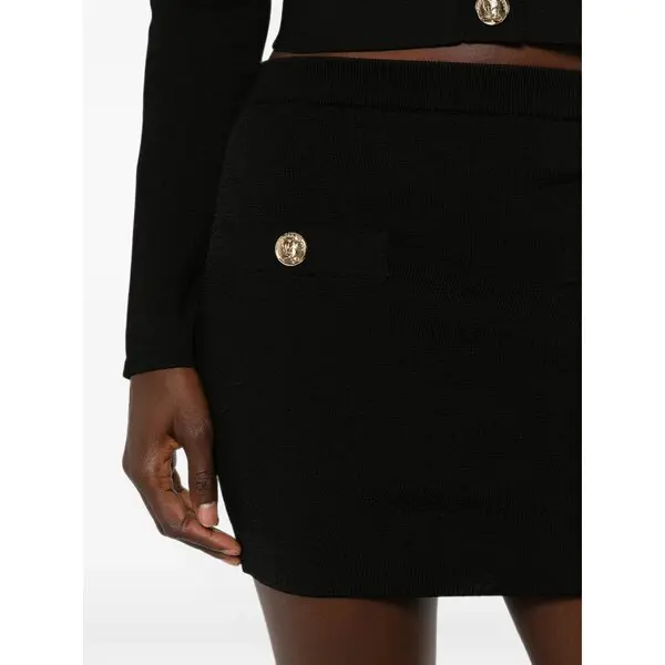 Balmain Skirts Straight Skirts - Black