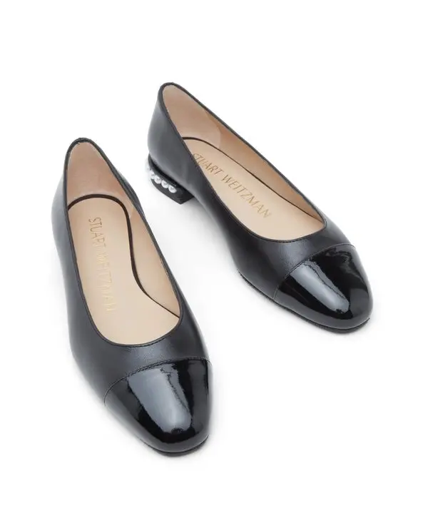 STUART WEITZMAN Pearl-embellished Ballerina Shoes