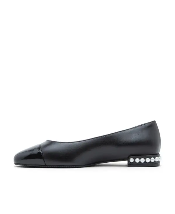 STUART WEITZMAN Pearl-embellished Ballerina Shoes