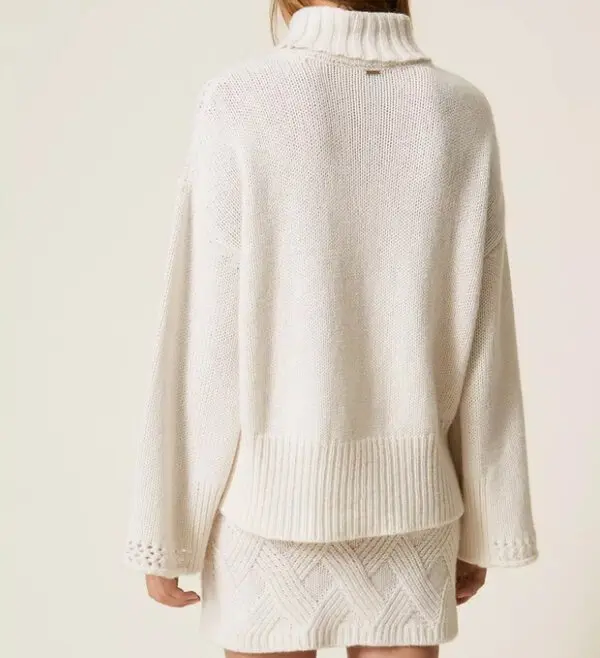 TWINSET Turtleneck Pullover - Snow