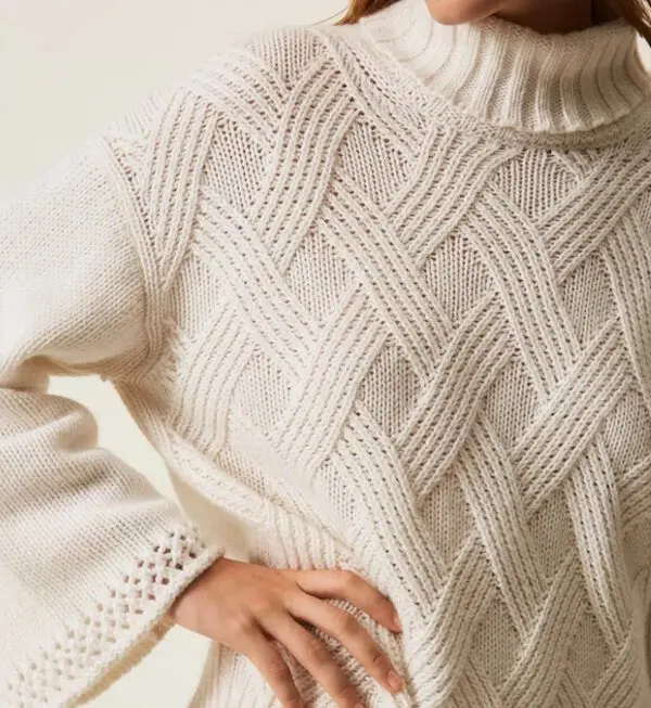 TWINSET Turtleneck Pullover - Snow