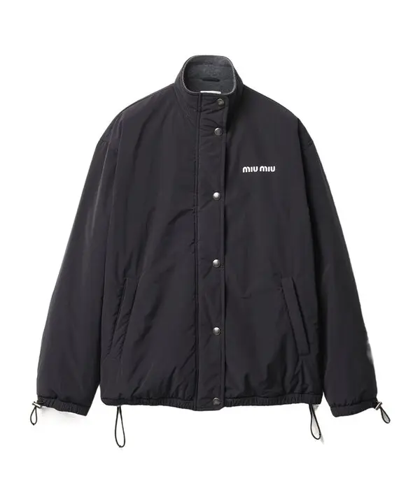 Miu Miu Pongé And Fleece Jacket