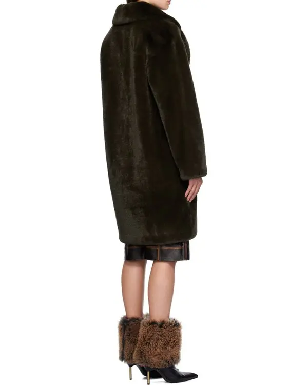 STAND STUDIO Camille Faux Fur Teddy Coat