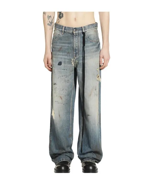 ANN DEMEULEMEESTER Straight-leg Jeans