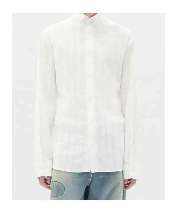 ANN DEMEULEMEESTER Rico Comfort Stand Collar Shirt