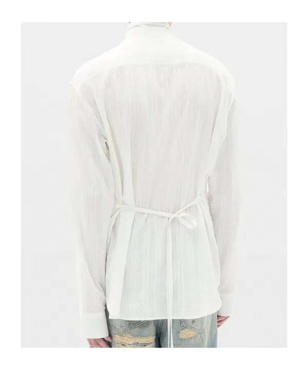 ANN DEMEULEMEESTER Rico Comfort Stand Collar Shirt