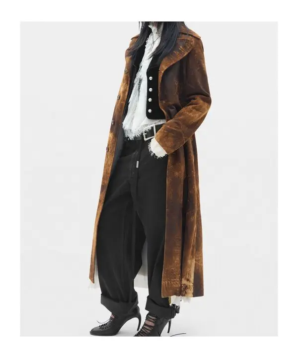 ANN DEMEULEMEESTER Annela 5-pockets Straight Leg Loose Trousers With Side Bands