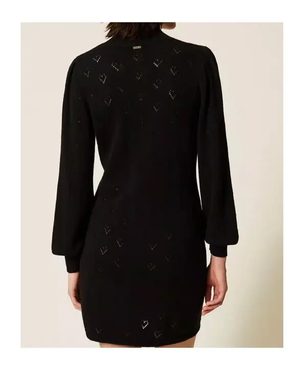TWINSET Mockneck Knit Mini Dress