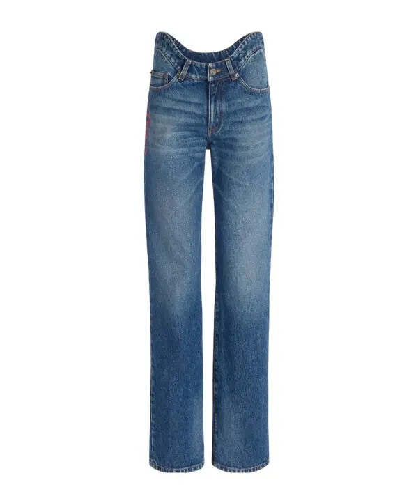 JEAN PAUL GAULTIER Curved-seam Jeans