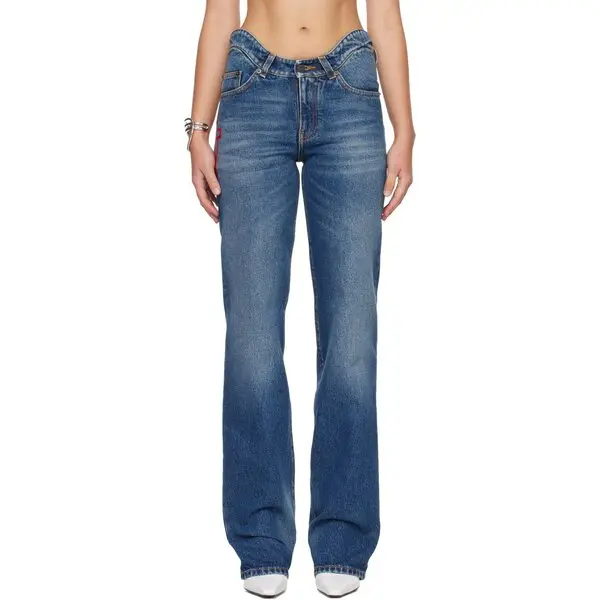 JEAN PAUL GAULTIER Curved-seam Jeans
