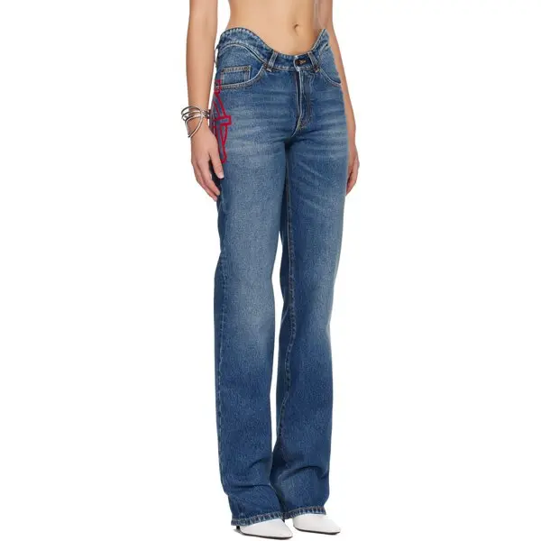 JEAN PAUL GAULTIER Curved-seam Jeans