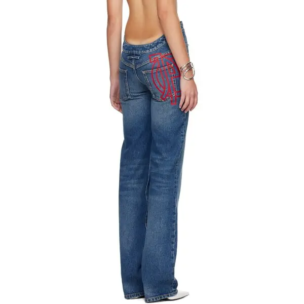 JEAN PAUL GAULTIER Curved-seam Jeans