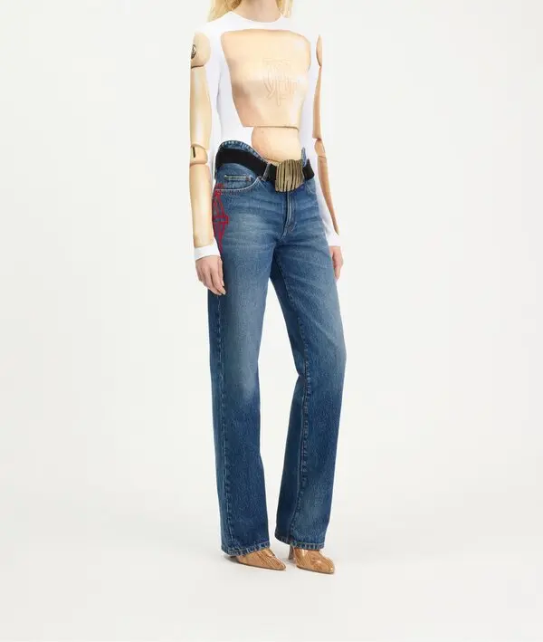 JEAN PAUL GAULTIER Curved-seam Jeans