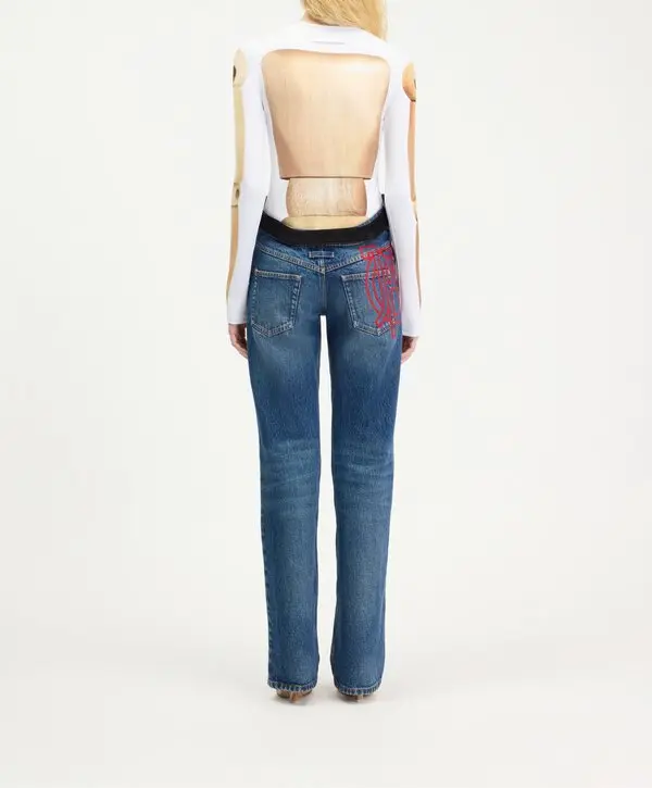 JEAN PAUL GAULTIER Curved-seam Jeans