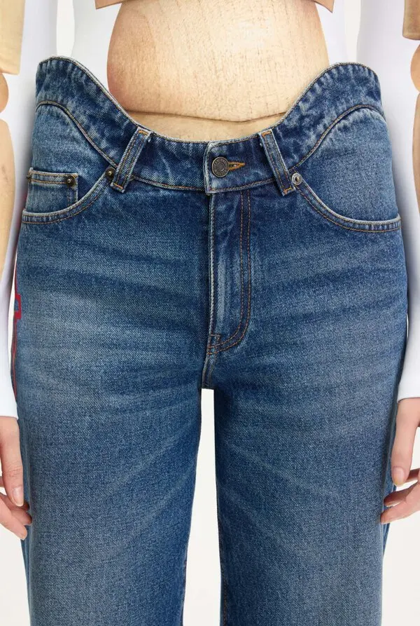 JEAN PAUL GAULTIER Curved-seam Jeans
