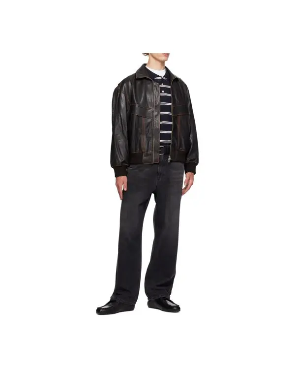DUNST Long-sleeve Leather Jacket
