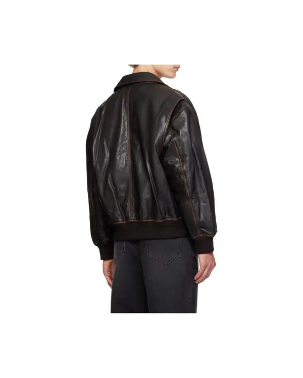 DUNST Long-sleeve Leather Jacket
