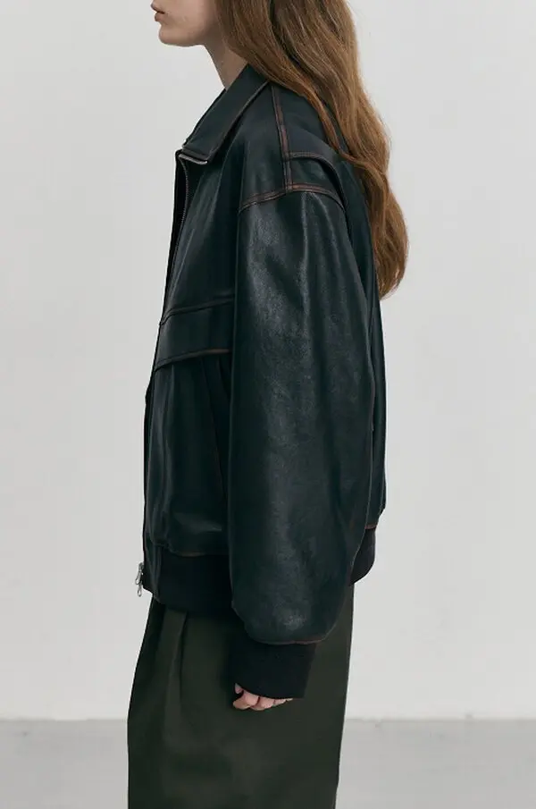 DUNST Long-sleeve Leather Jacket