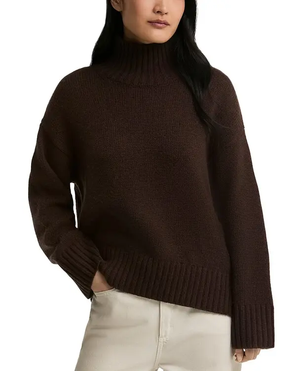 Barbour Woodhouse Wool & Cashmere Funnel Neck Sweater - Rustic