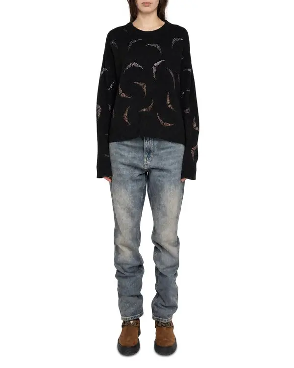 Zadig&Voltaire Markuz Cashmere Embellished Sweater