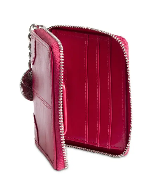 Zadig&Voltaire Sunny Mini Vintage Patent Leather Zip Wallet