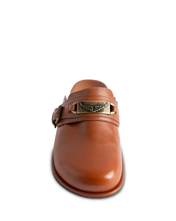 Zadig&Voltaire Angie Leather Gourmette Chain Mules