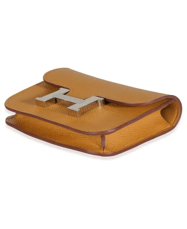 Hermès Constance Slim Wallet Leather Wallet - Brown
