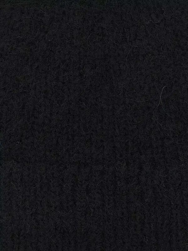 Dries Van Noten Ribbed Alpaca Wool Beanie - Black