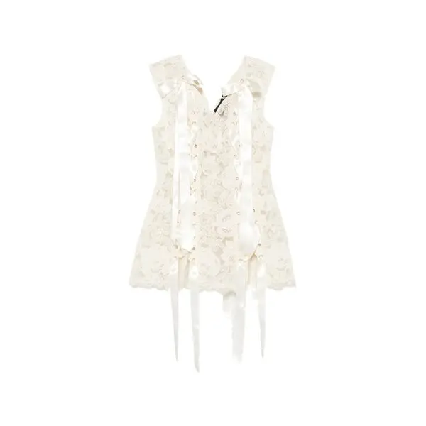 Simone Rocha Neutrals Tops Vests & Tank Tops