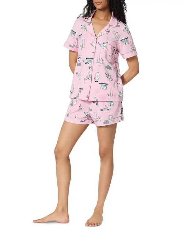 BEDHEAD PAJAMAS Cotton Stretch Short Pajama Set - Soiree On Th