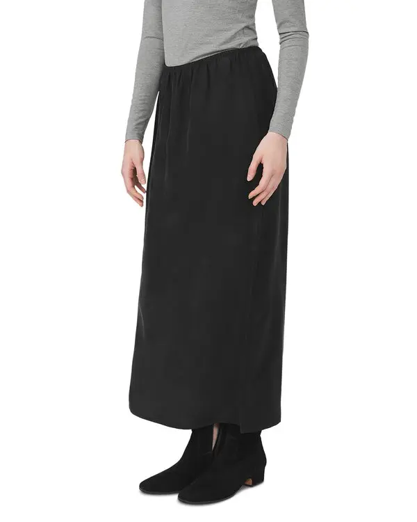 POINT Brushed A Line Maxi Skirt