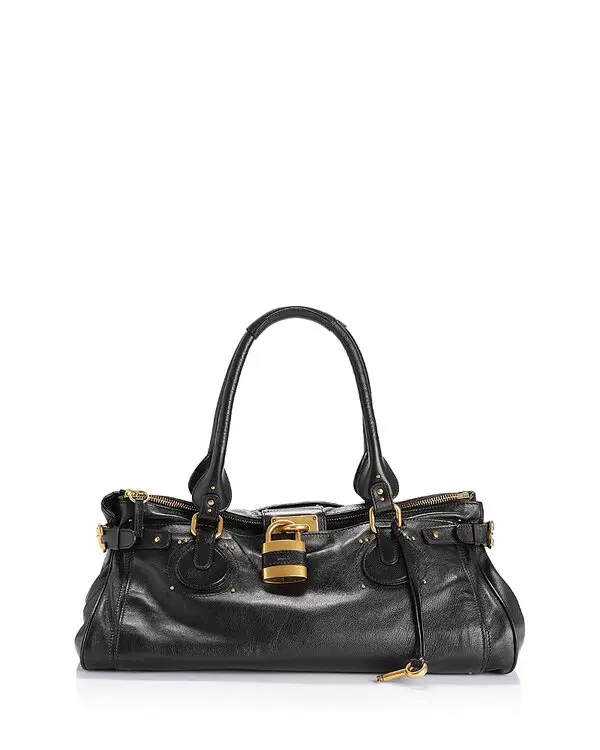 Chloé Paddington Extra Large Leather Shoulder Bag - Black