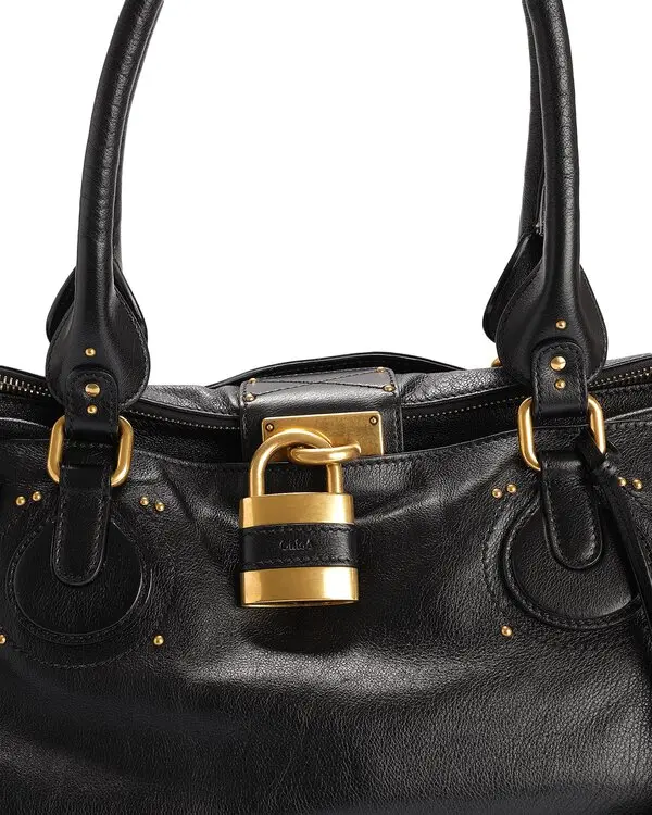 Chloé Paddington Extra Large Leather Shoulder Bag - Black