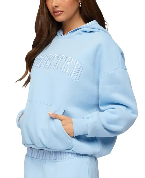 EDIKTED Core Stripey Oversized Hoodie