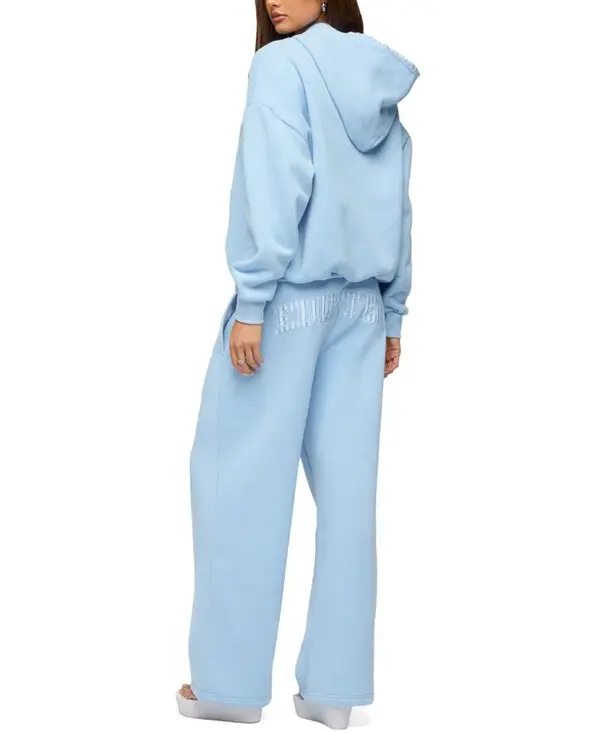 EDIKTED Core Stripey Wide Leg Sweatpants