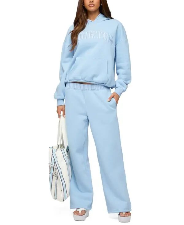 EDIKTED Core Stripey Wide Leg Sweatpants