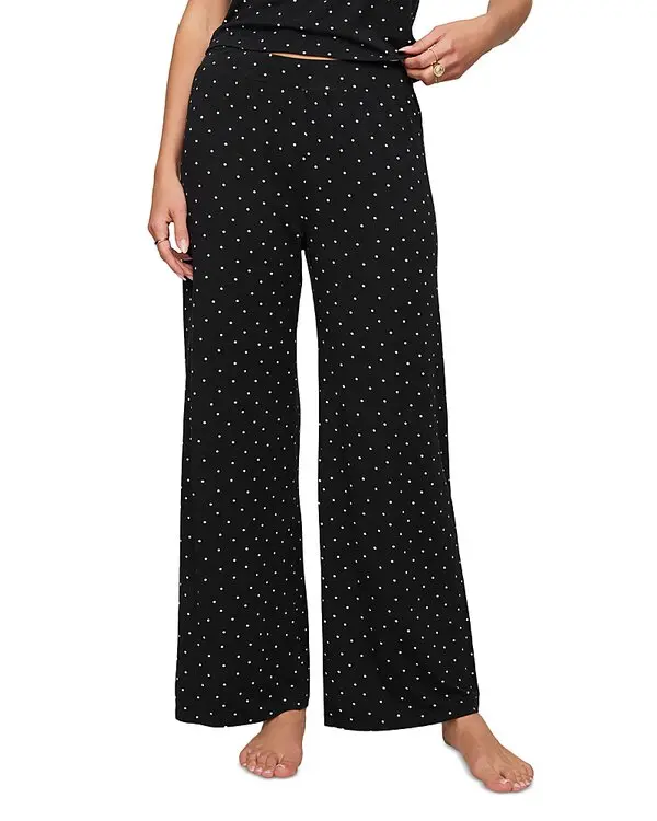 Z Supply Luxe Dot Print Pants - Black